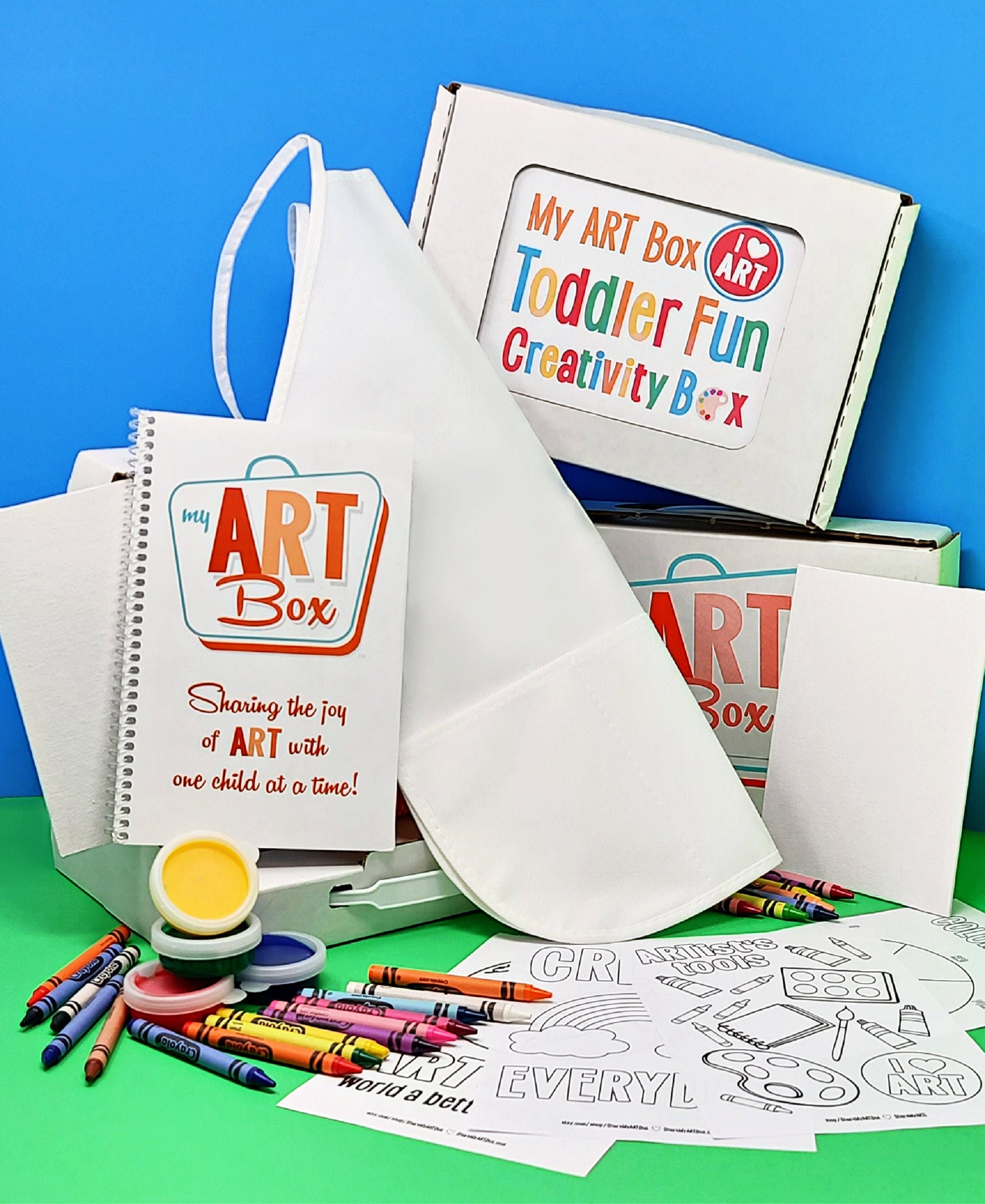 Toddler Fun Creativity ART Box, Preschool Art Kit, Toddler Art Activity ...
