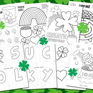 KIDS HOLIDAY COLORING Pages Printable Mega Bundle | Elementary ...