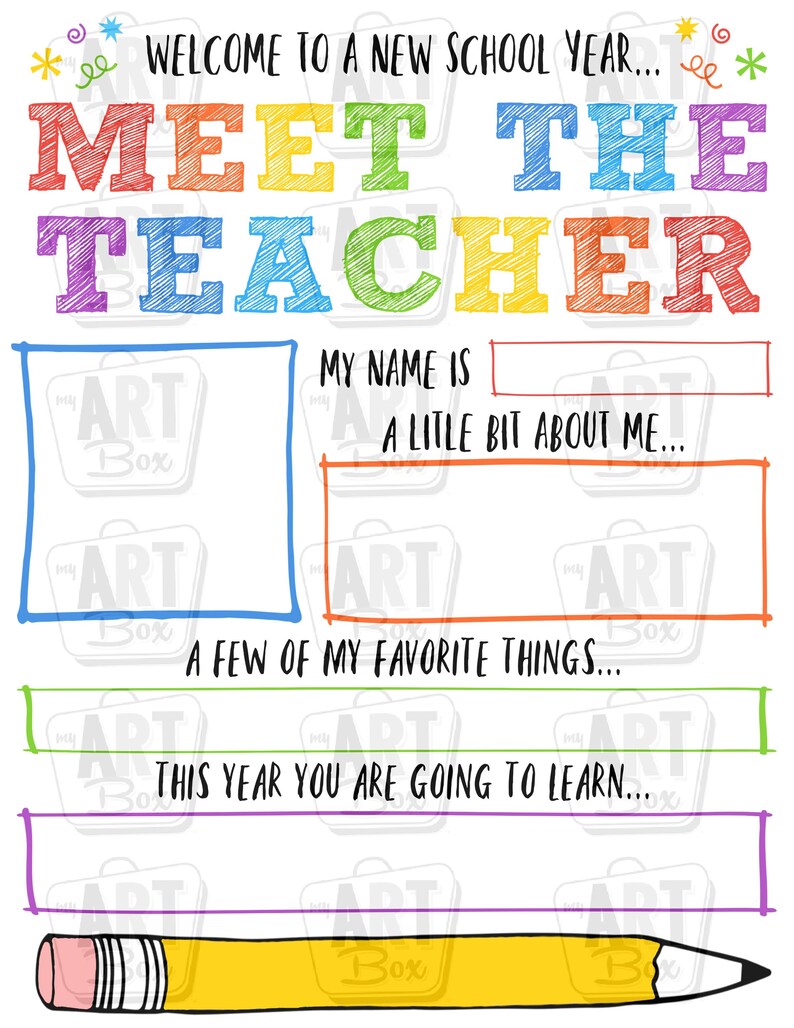 Meet the Teacher Template, Editable Back to School Open House Teacher ...