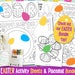 Printable EASTER Placemat | Kids Table Egg Coloring | Craft | Easter ...