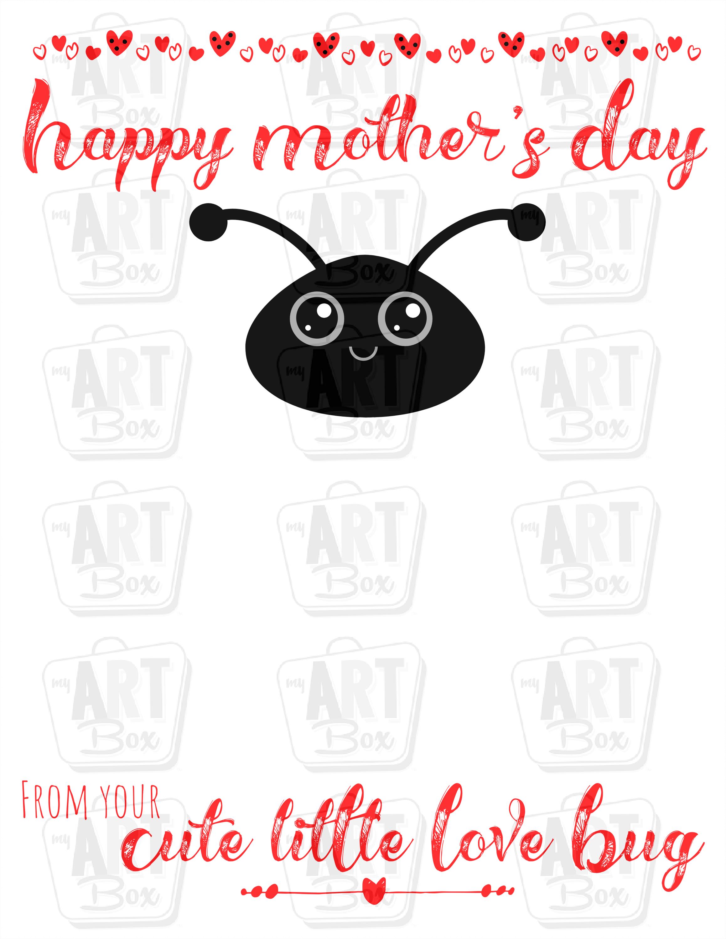 Mother's Day Ladybug Footprint Art, Mothers Day Handprint Baby Craft ...
