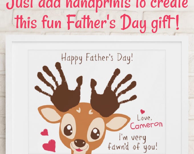 Handprint Craft for Dad - Handprint Card for Dad - Father's Day ...