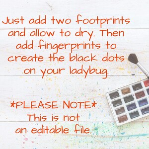 Mother's Day Ladybug Footprint Art, Mothers Day Handprint Baby Craft ...