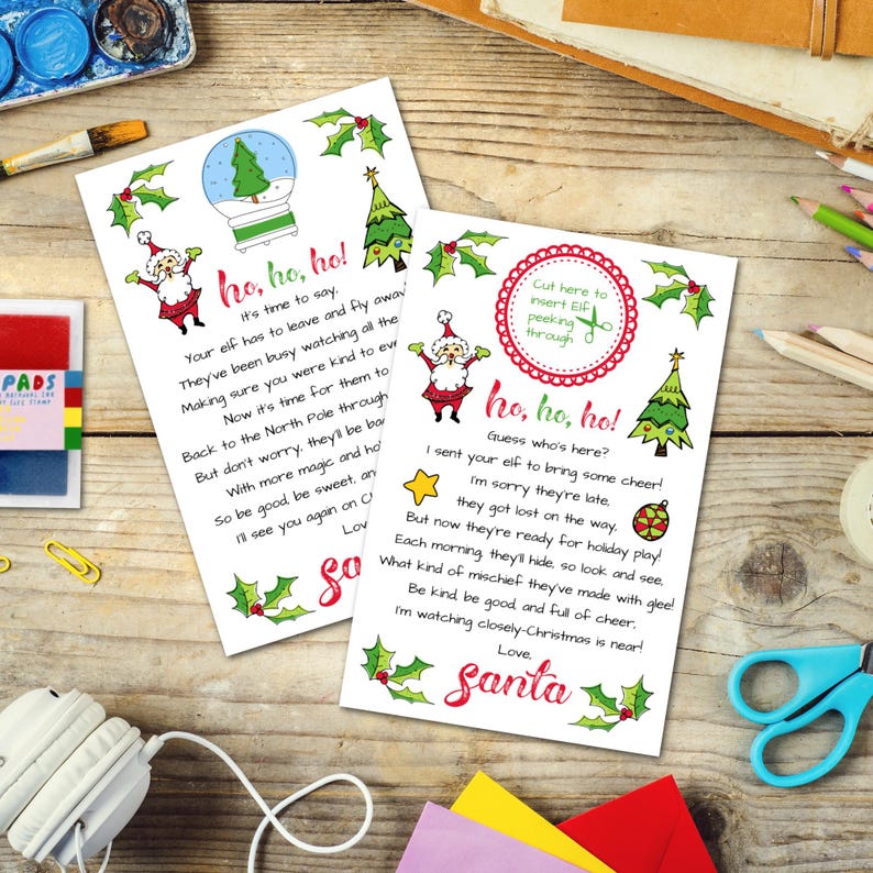 Elf Sorry I'm Late Arrival Letter, Printable Christmas Elf Letter From ...