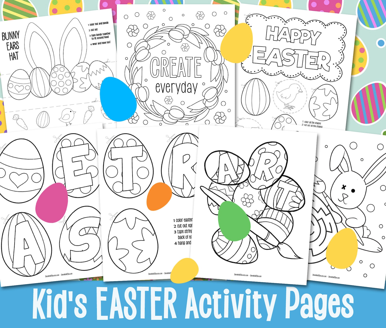 KIDS HOLIDAY COLORING Pages Printable Mega Bundle | Elementary ...