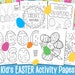KIDS HOLIDAY COLORING Pages Printable Mega Bundle | Elementary ...