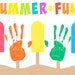 Summer Handprint Footprint Art for Kids Toddler Infant, Popsicle ...