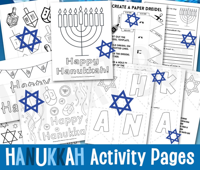 HANUKKAH Craft Activity Box for Kids, Hanukkah Art Box for Kids ...