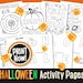 HALLOWEEN Activity and Coloring Pages Digital Download Kids | Etsy