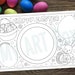 Printable EASTER Placemat | Kids Table Egg Coloring | Craft | Easter ...