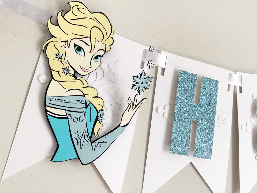 Frozen Birthday Banner//elsa Banner - Etsy