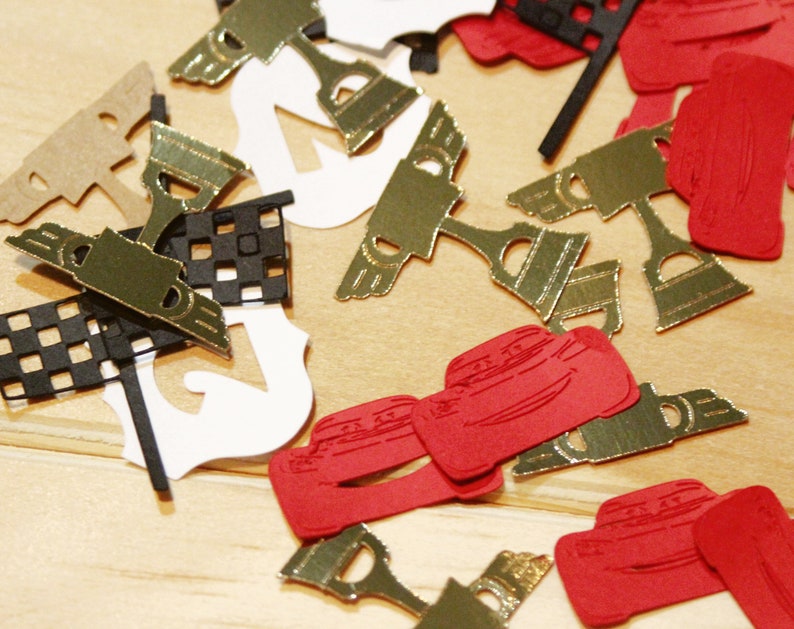 Disney/pixar Cars Confetti//custom Age - Etsy