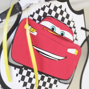 Disney Cars Birthday Banner//lightning Mcqueen Banner//red, Black ...