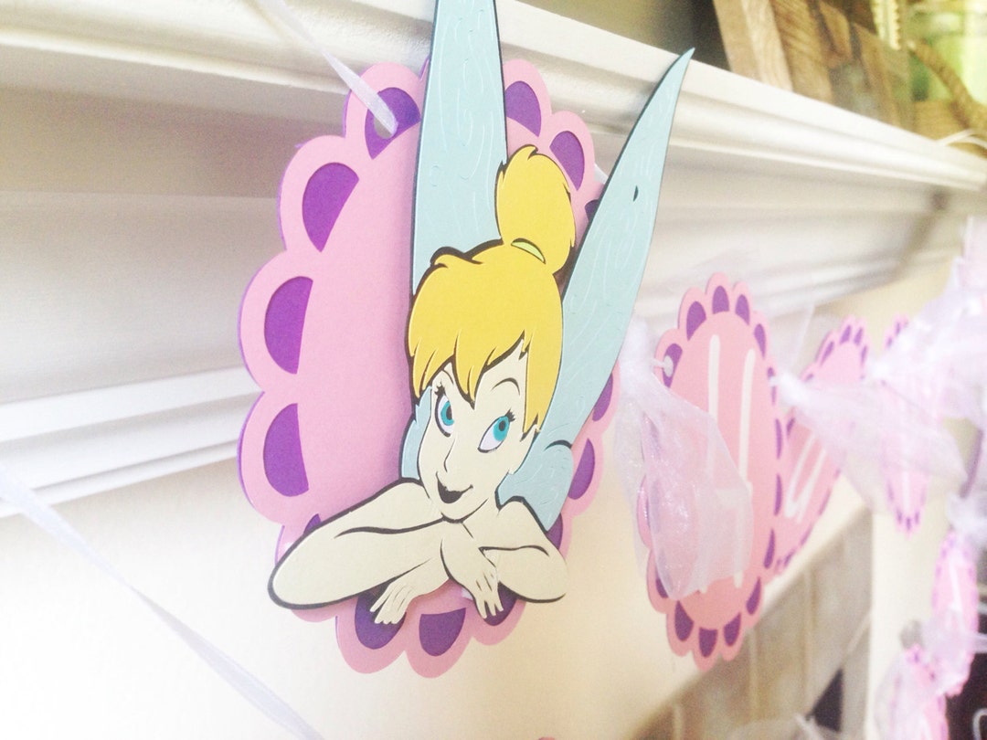 Tinkerbell Party Banner//fairy Party//pink and Purple - Etsy