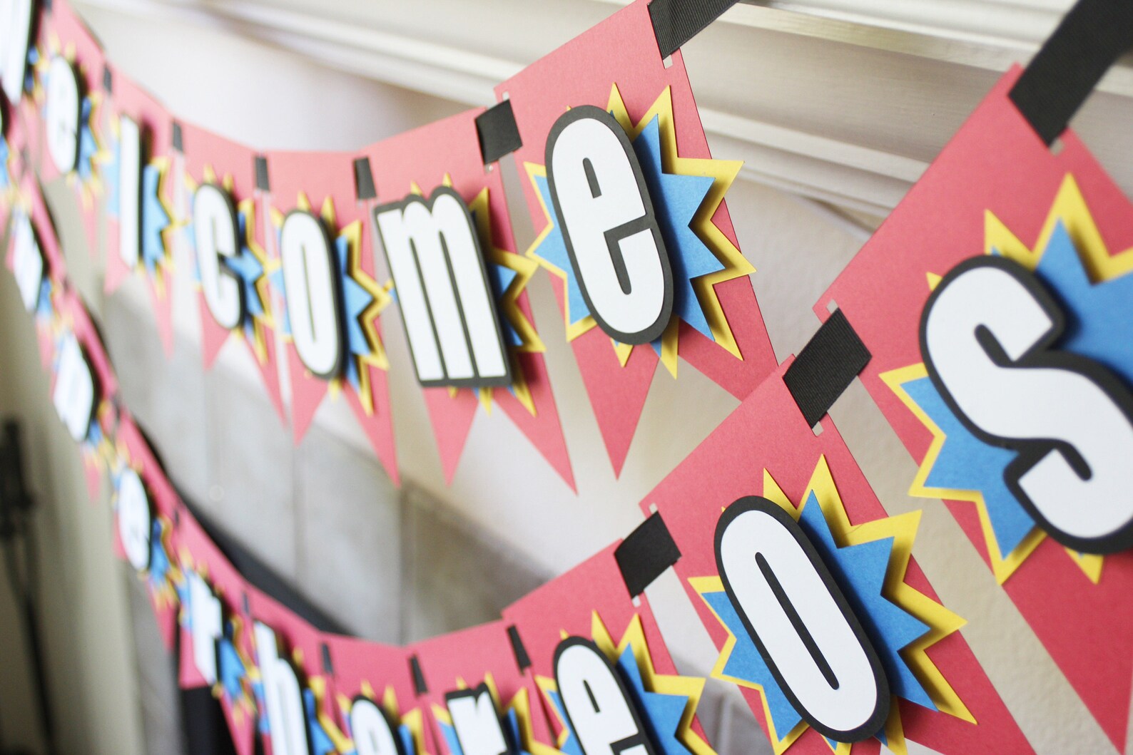 Bienvenue bannière super-héros / / fête de super héros | Etsy