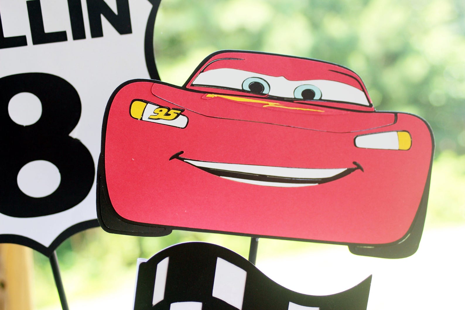 Pixar Cars Birthday Centerpiece//lightning Mcqueen//movie Cars - Etsy