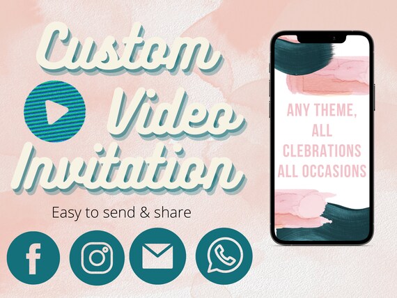 Custom Video Invitation - Etsy