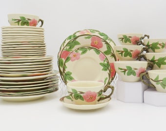 Tea Rose Dinnerware Set - Etsy