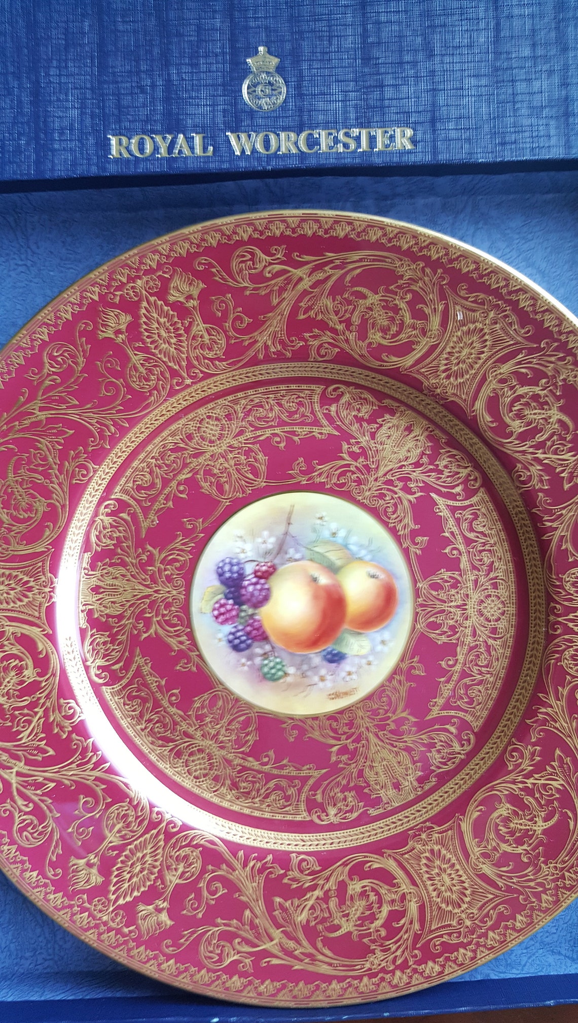 Exquisite Royal Worcester Cabinet Plate Bone China Hand - Etsy