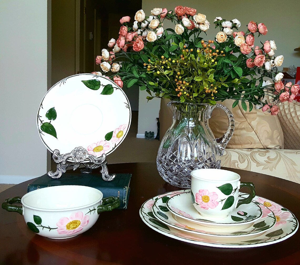 Villeroy Boch China Set 6 Piece Place Setting Wild Rose | Etsy