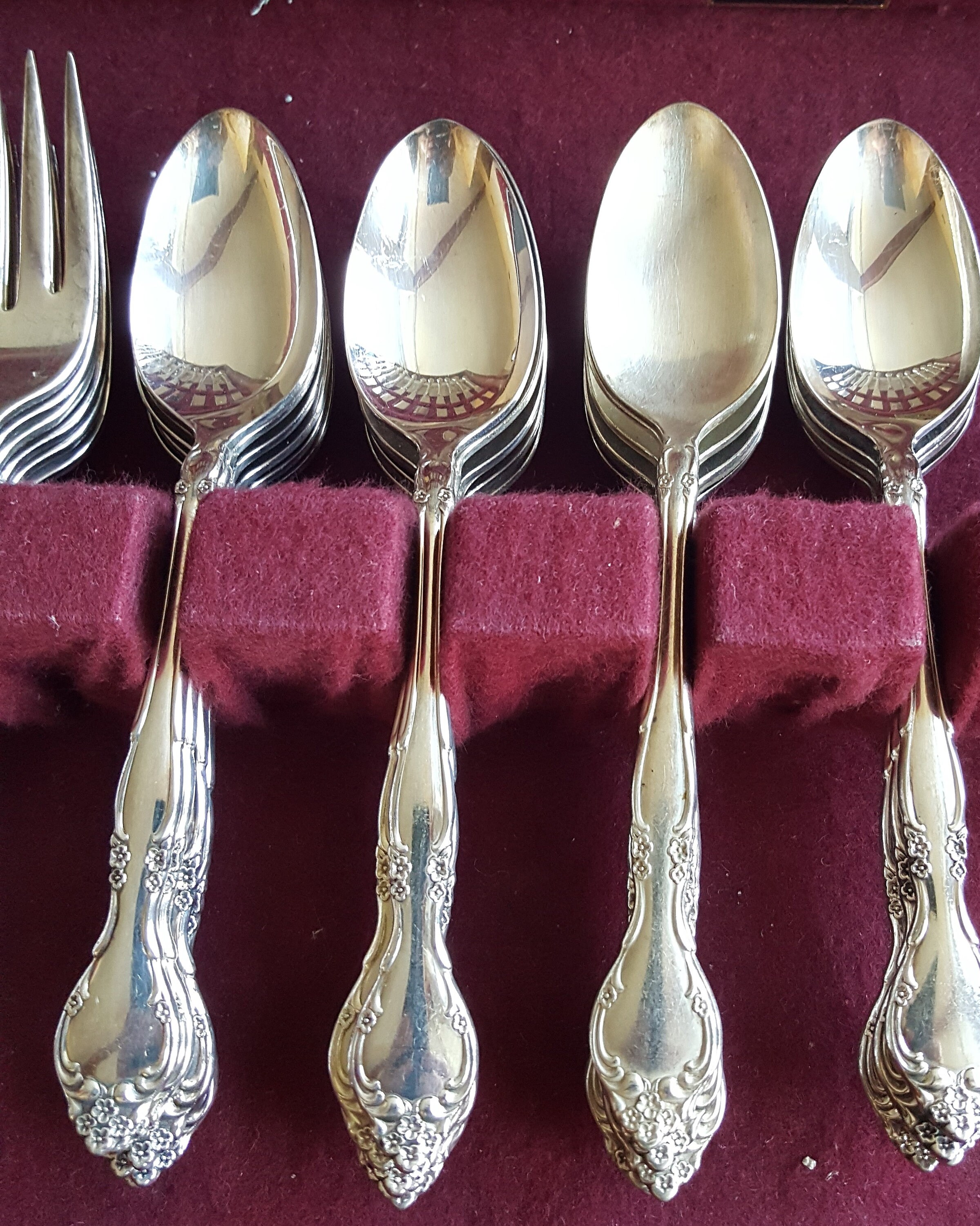 Service for 12 Oneida Community Affection 59 Piece Silverplate - Etsy