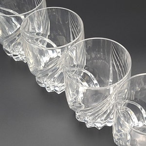 Etched Glassware Whiskey Glasses in Lenox Crystal Debut Pattern Set of ...