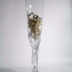 Fabergé Kissing Doves Champagne Flute Vintage Crystal Stemware Elegant ...