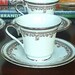 LENOX Lace Point Tea Cups China Set Floral Gray Band Platinum - Etsy