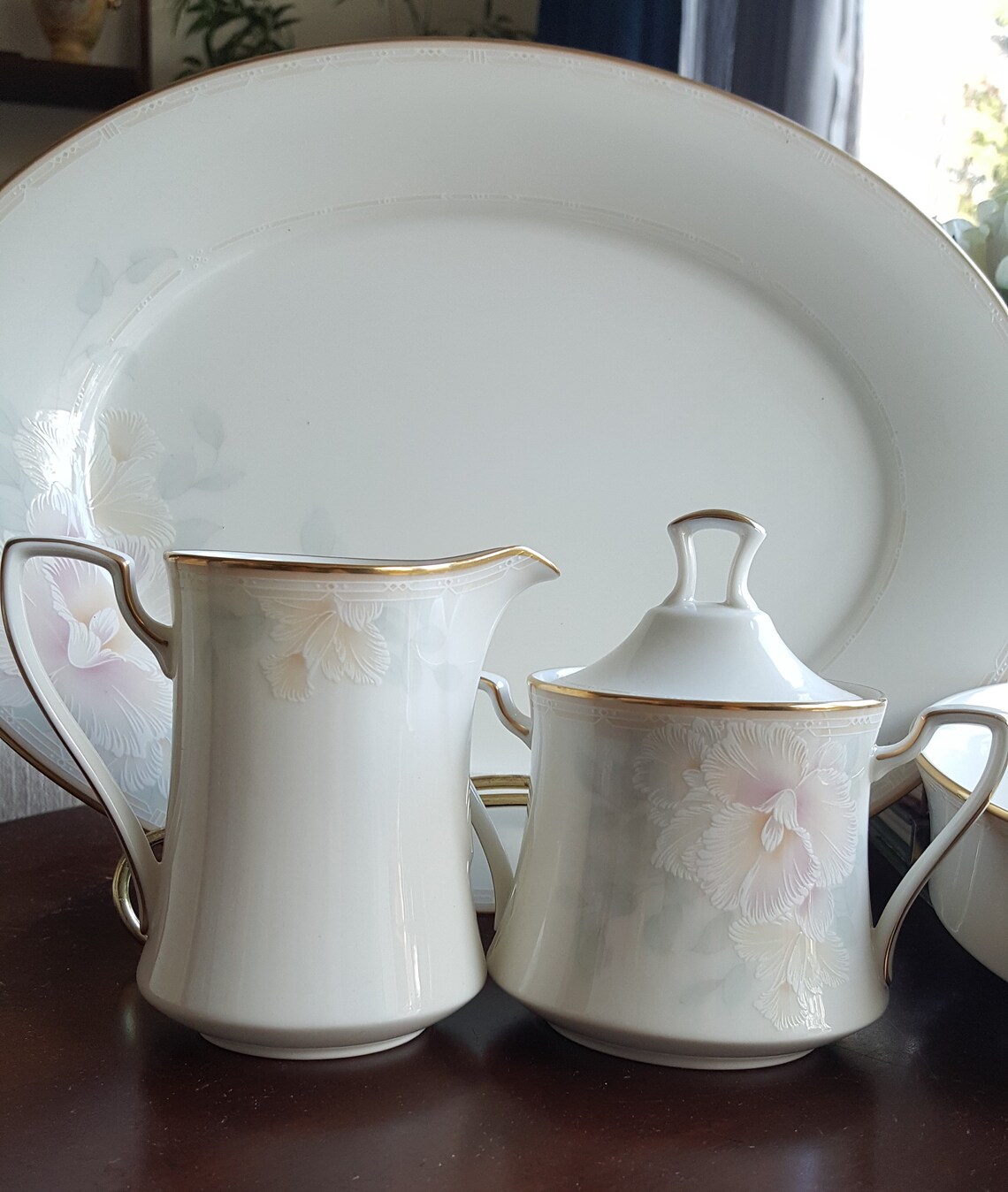 5 Piece Hostess Set Noritake Sweet Surprise Serving Dinnerware | Etsy