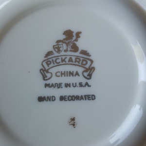 Service for 6 Pickard 12 Piece Cups and Saucer Smooth Cream Color With ...