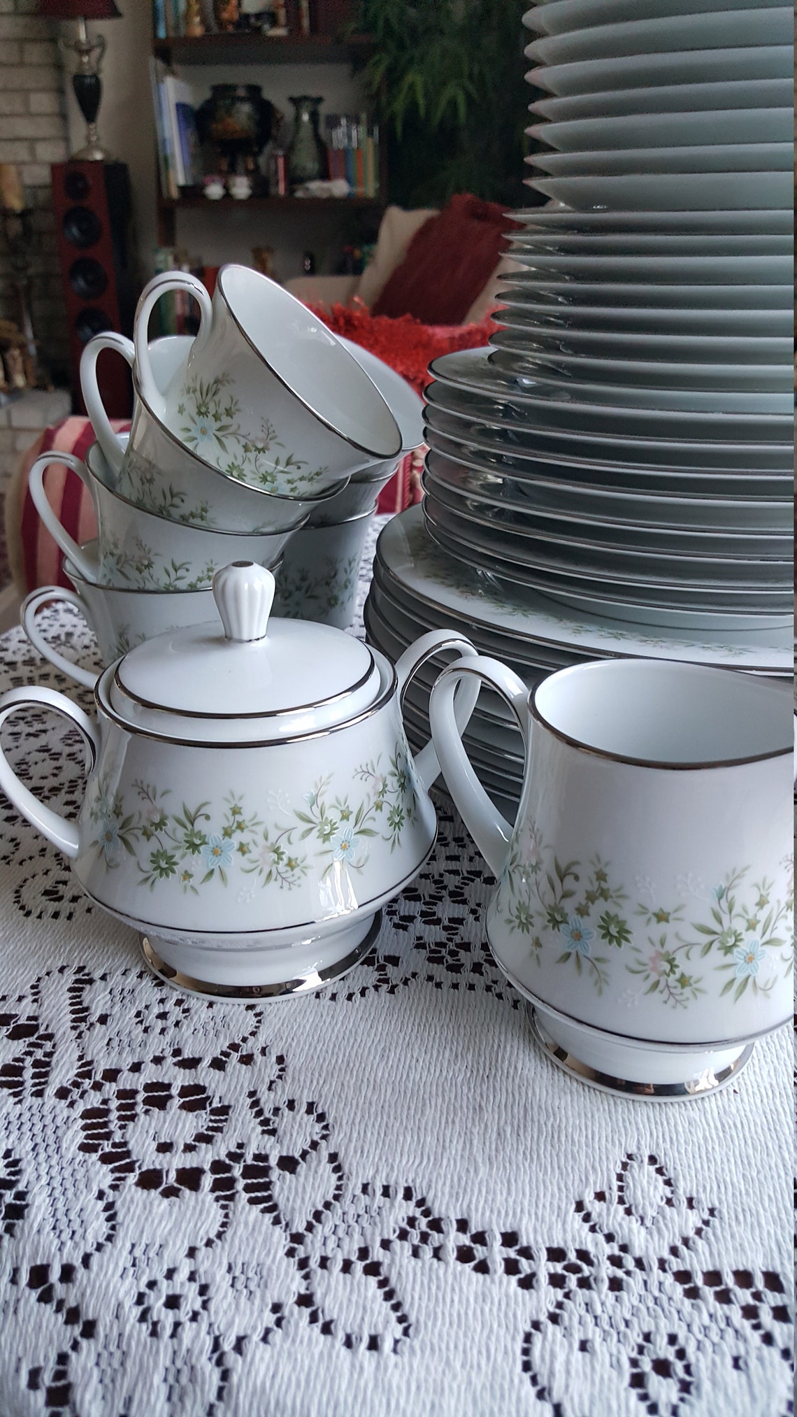 China Set for 8 Noritake Savannah Complete Dinnerware Set 45 - Etsy
