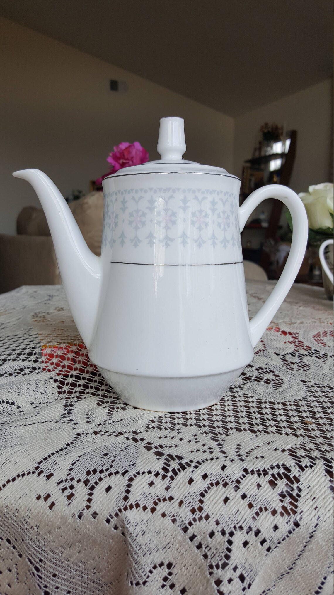 Coffee Pot China Set Consist of 5 Pieces Light Blue Gray - Etsy