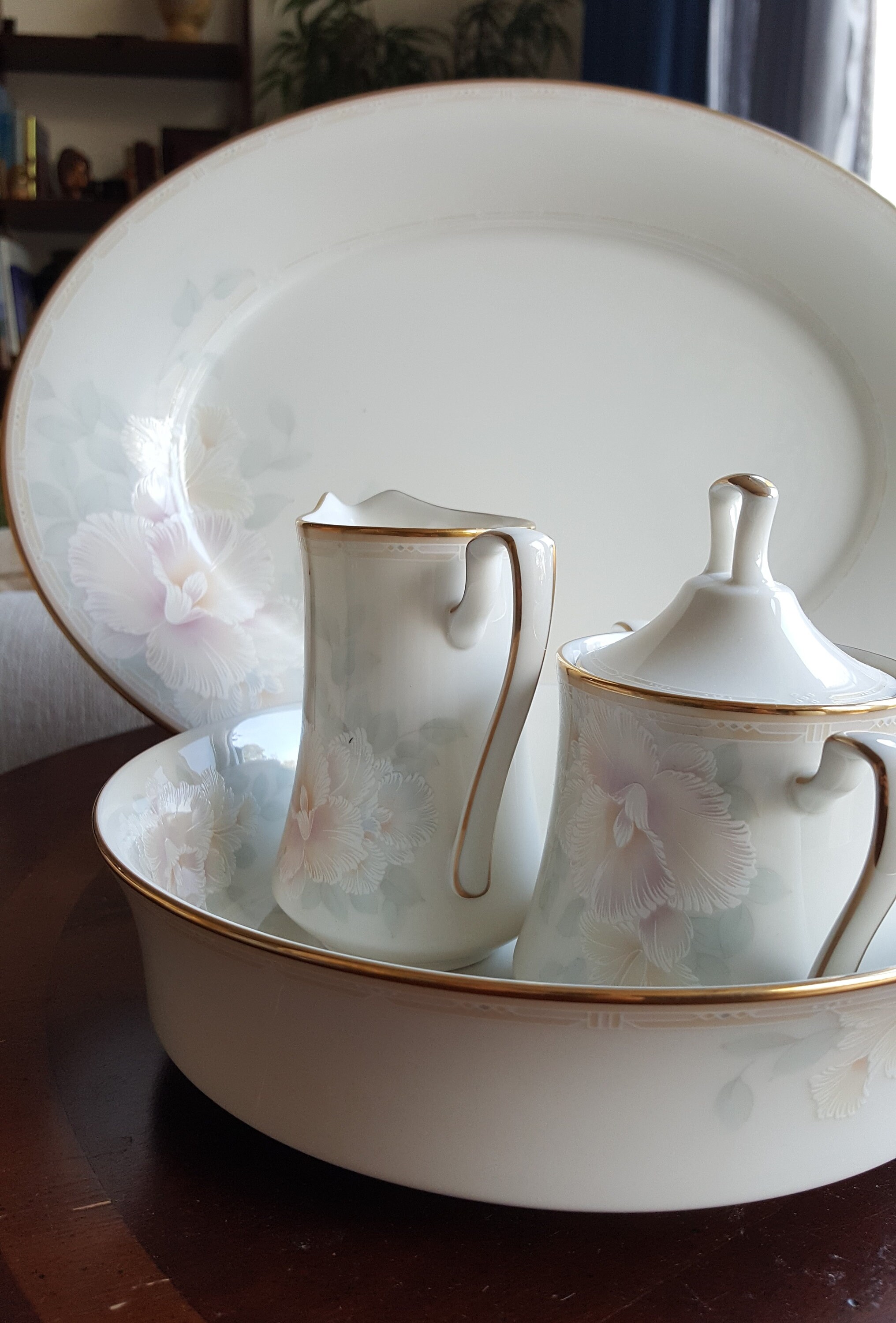 5 Piece Hostess Set Noritake Sweet Surprise Serving Dinnerware | Etsy