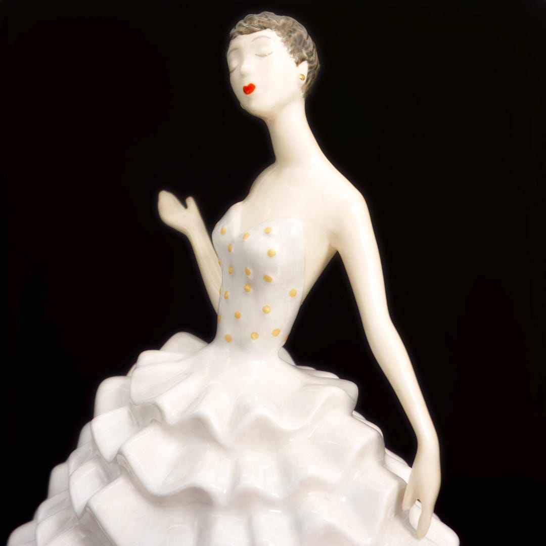 Dior Inspired Porcelain Figurine Royal Doulton Gift for Fashion Lover ...