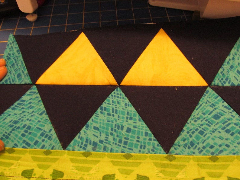 Triangle Stripe Paper Piecing Quilt Block Pattern - Etsy