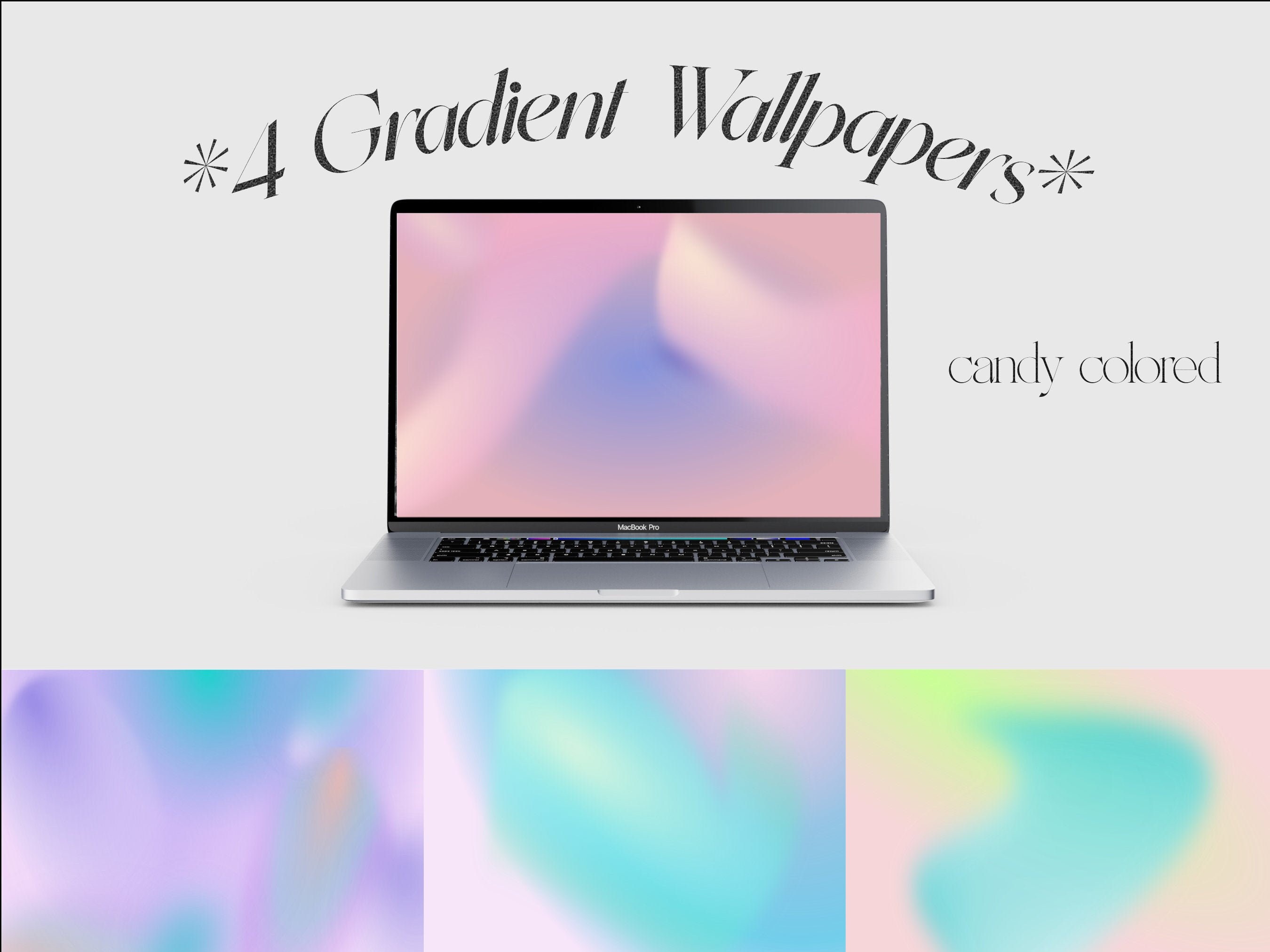 WALLPAPERS 4x Pastel Gradient Desktop Backgrounds 4k 2021 - Etsy