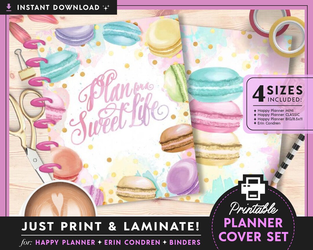 Planner Cover Printable Planner Cover Dessert Planner Cover Printable ...