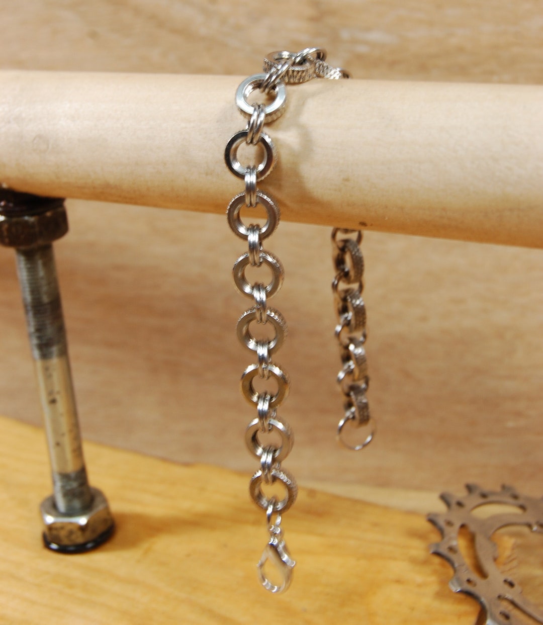Presta Nut Linked Bracelet - Etsy