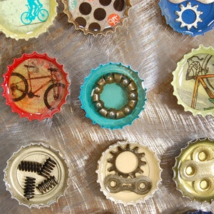 5 Bottle Cap Fridge Magnets - Etsy