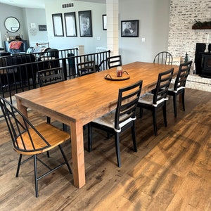 Large Farmhouse Table, Rustic Dine Table, Long Farmhouse Table, Big ...