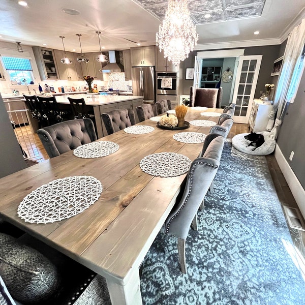 Rustic Dining Table - Etsy