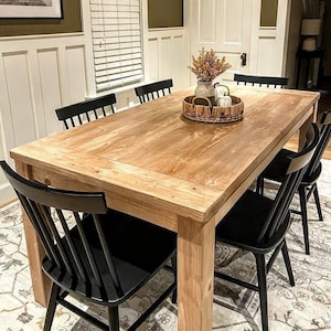 Farmhouse Table, Large Farmhouse Table, Big Dine Table, Large Dine ...