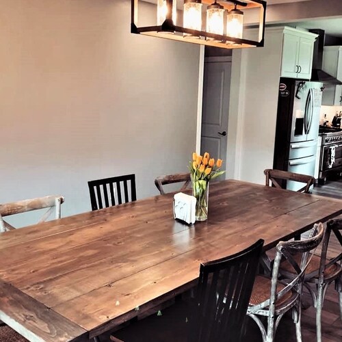 Rustic Farmhouse Dining Table Dine Table Set Farmhouse - Etsy