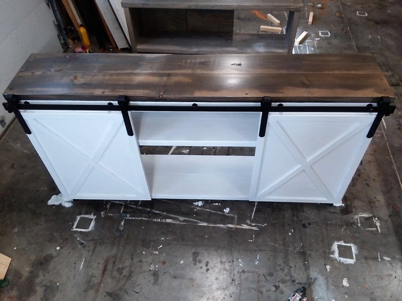 Console Table, Buffet Table, Tv Stand With Sliding Barn Doors, Barn ...
