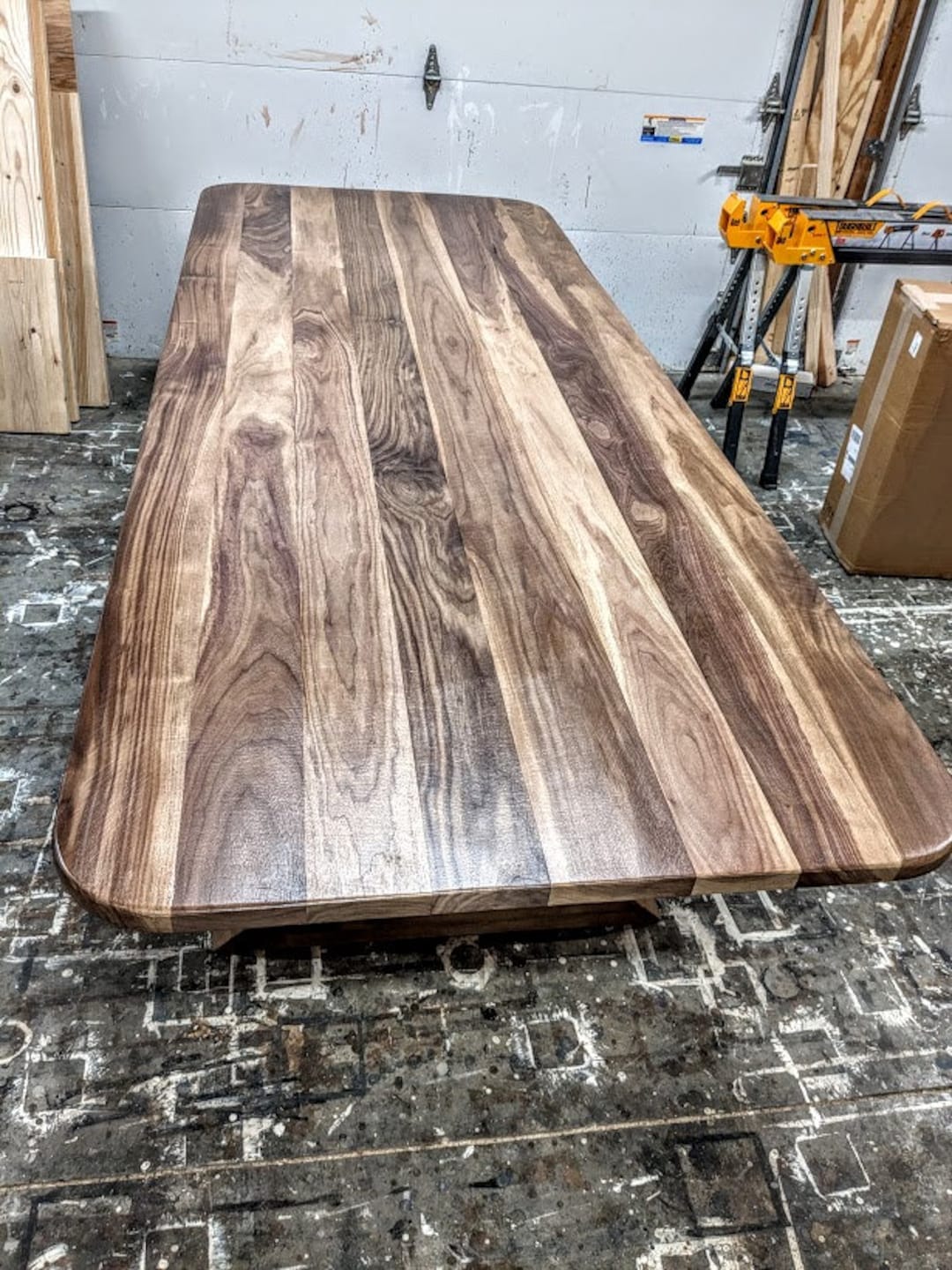 Rustic Walnut Dine Table, Custom Farmhouse Table, Dining Room Set ...