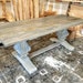 Farmhouse Pedestal Dining Table, Rustic Dining Table, Custom Wood Table ...