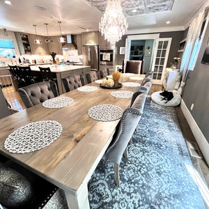 Rustic Farmhouse Dining Table, Dining Room Set, Dining Room Set ...