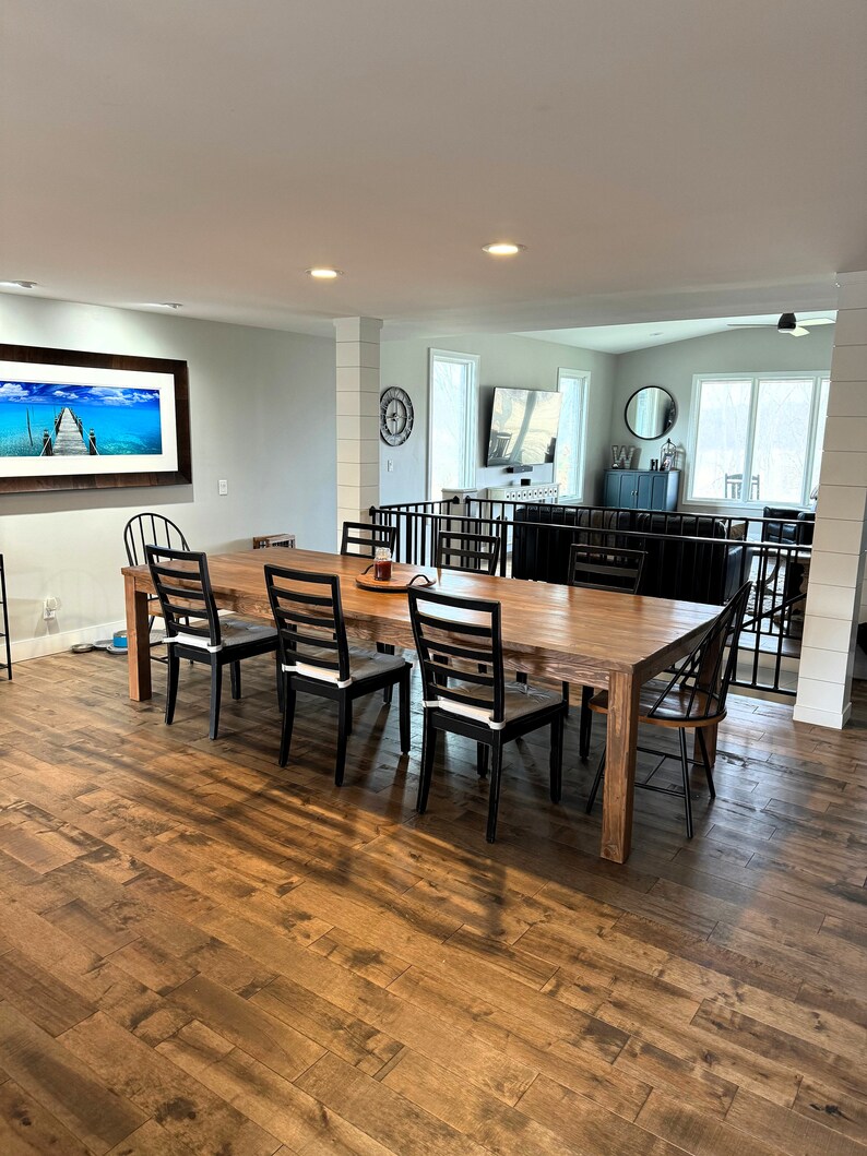 Large Farmhouse Table, Rustic Dine Table, Long Farmhouse Table, Big ...