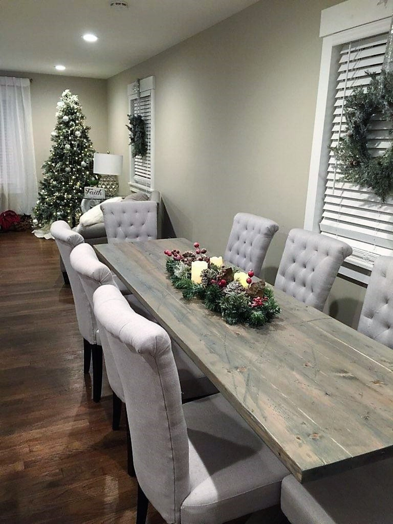 Extra Large Farmhouse Table Long Farm Table Custom Wood - Etsy Canada