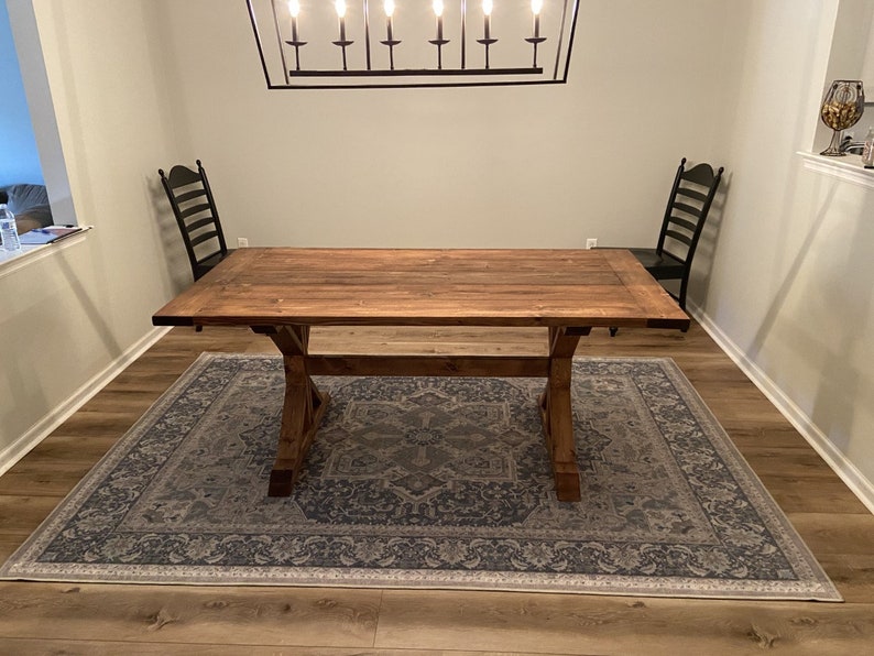 Rustic Farmhouse Table Dining Room Table Set - Etsy